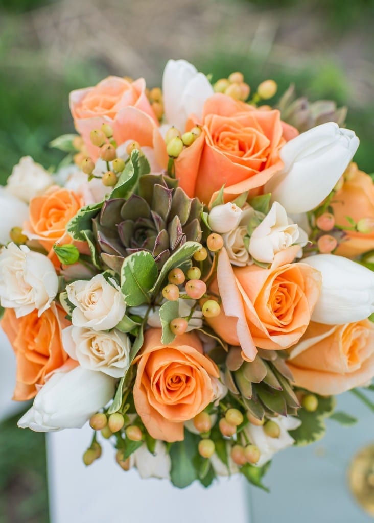 A Peach Spring Styled Shoot - Michelle & Logan Photo + Films