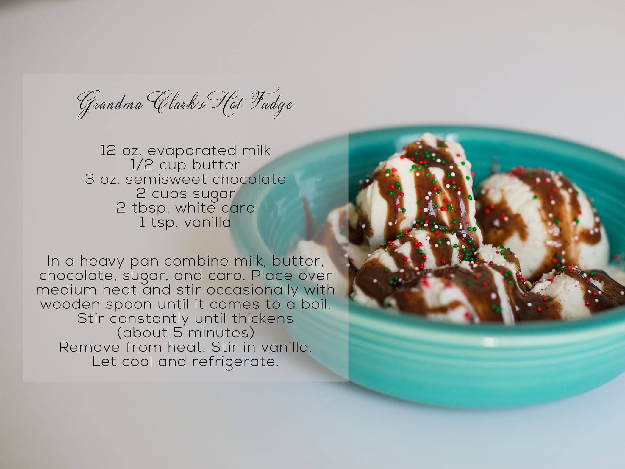 Grandma Clark's Hot Fudge - Michelle & Logan Photo + Films