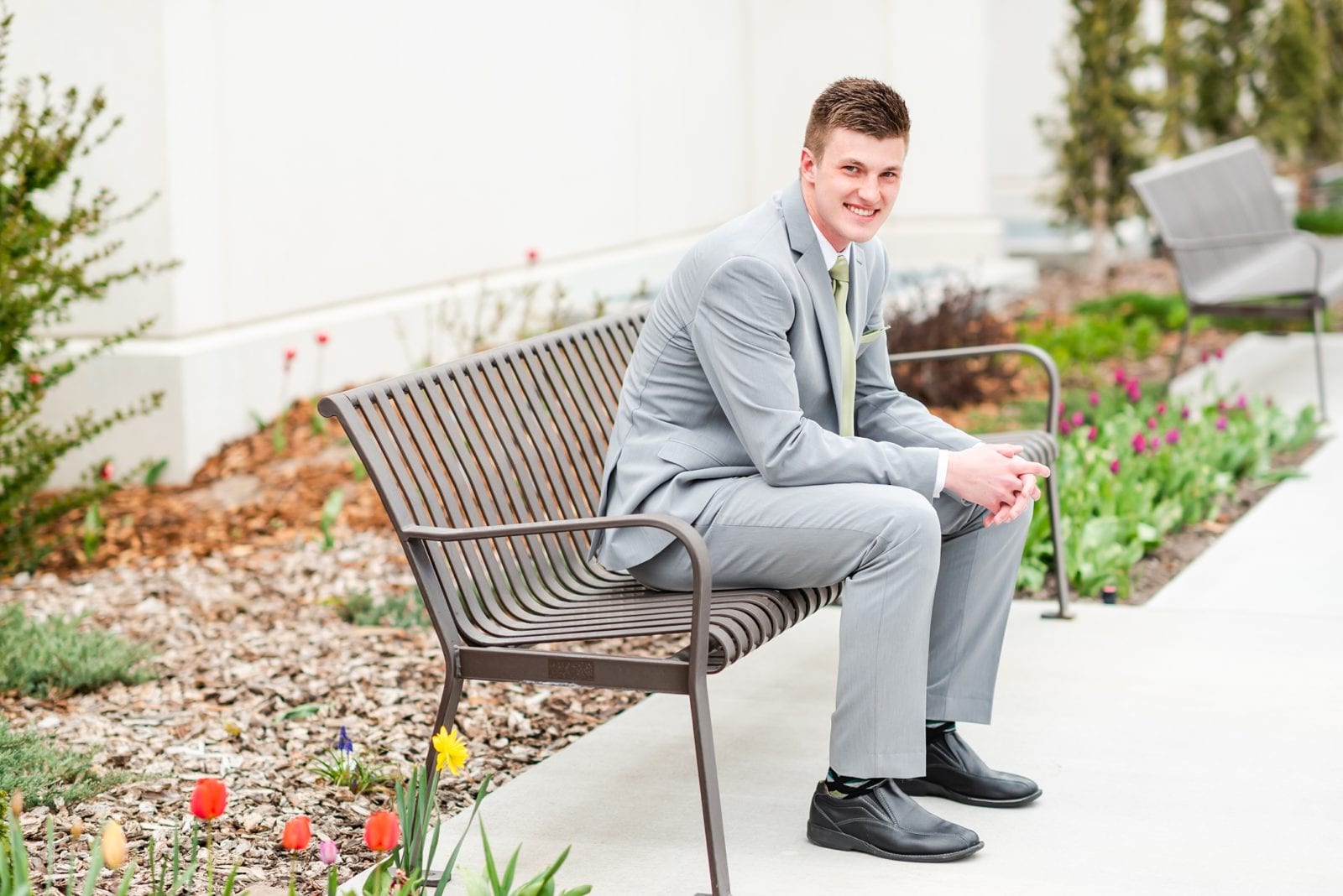 Jordan + Megan Spring Blossoms Idaho Falls Temple formal session