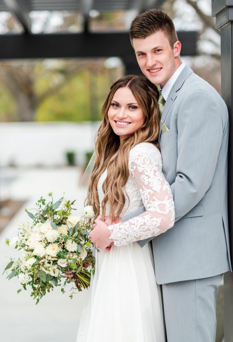 Jordan + Megan Spring Blossoms Idaho Falls Temple formal session