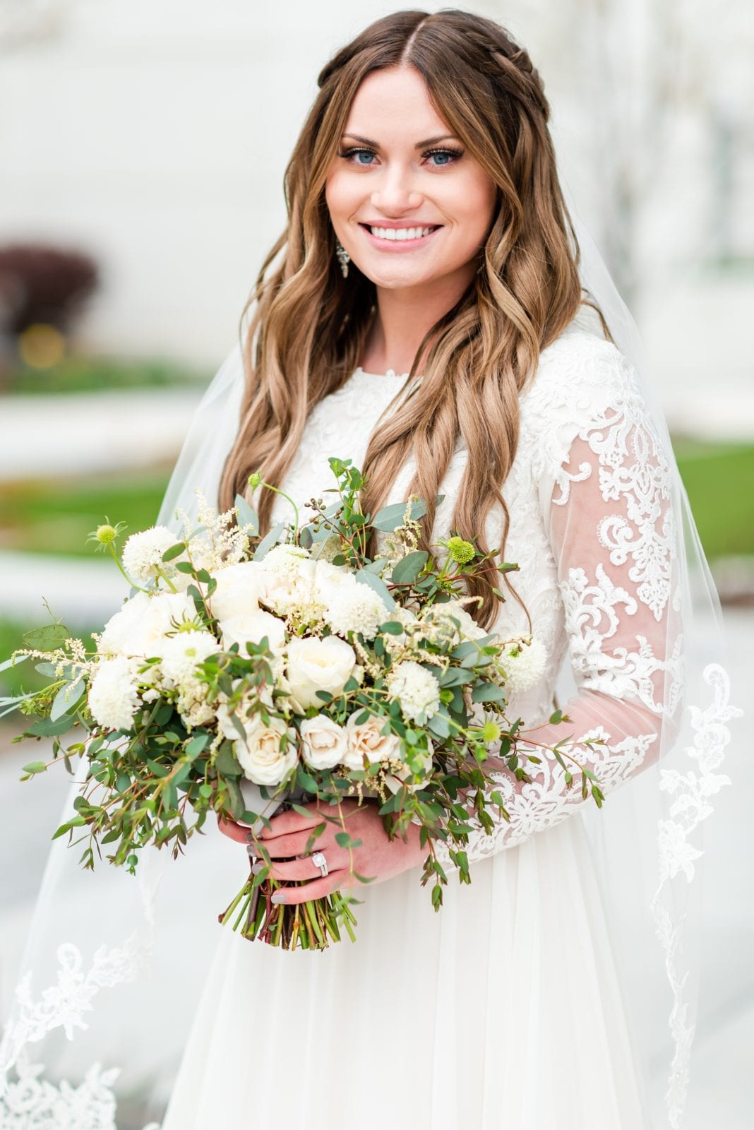 Jordan + Megan Spring Blossoms Idaho Falls Temple formal session