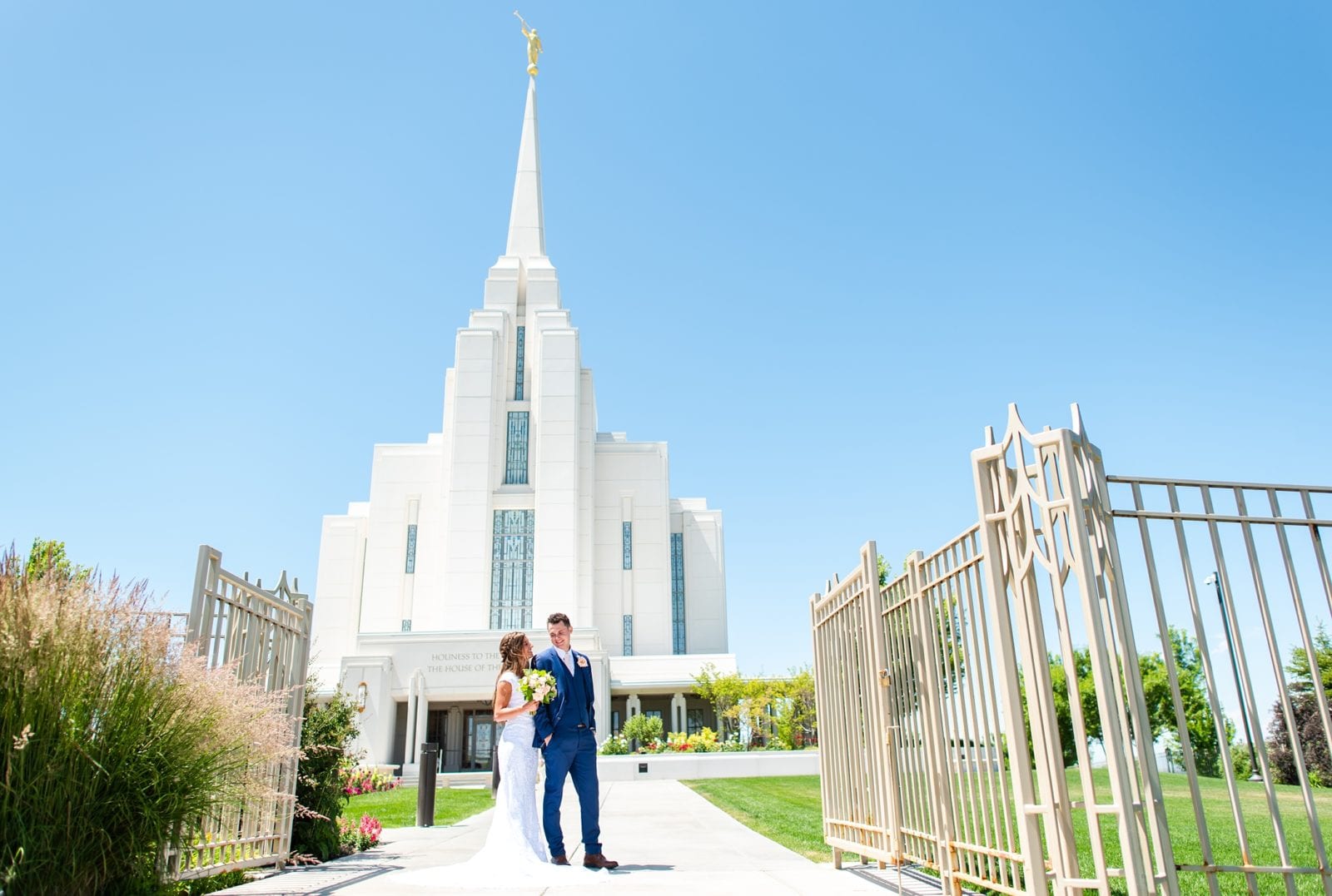 Devan + Natalie - Rexburg Temple Summer Wedding
