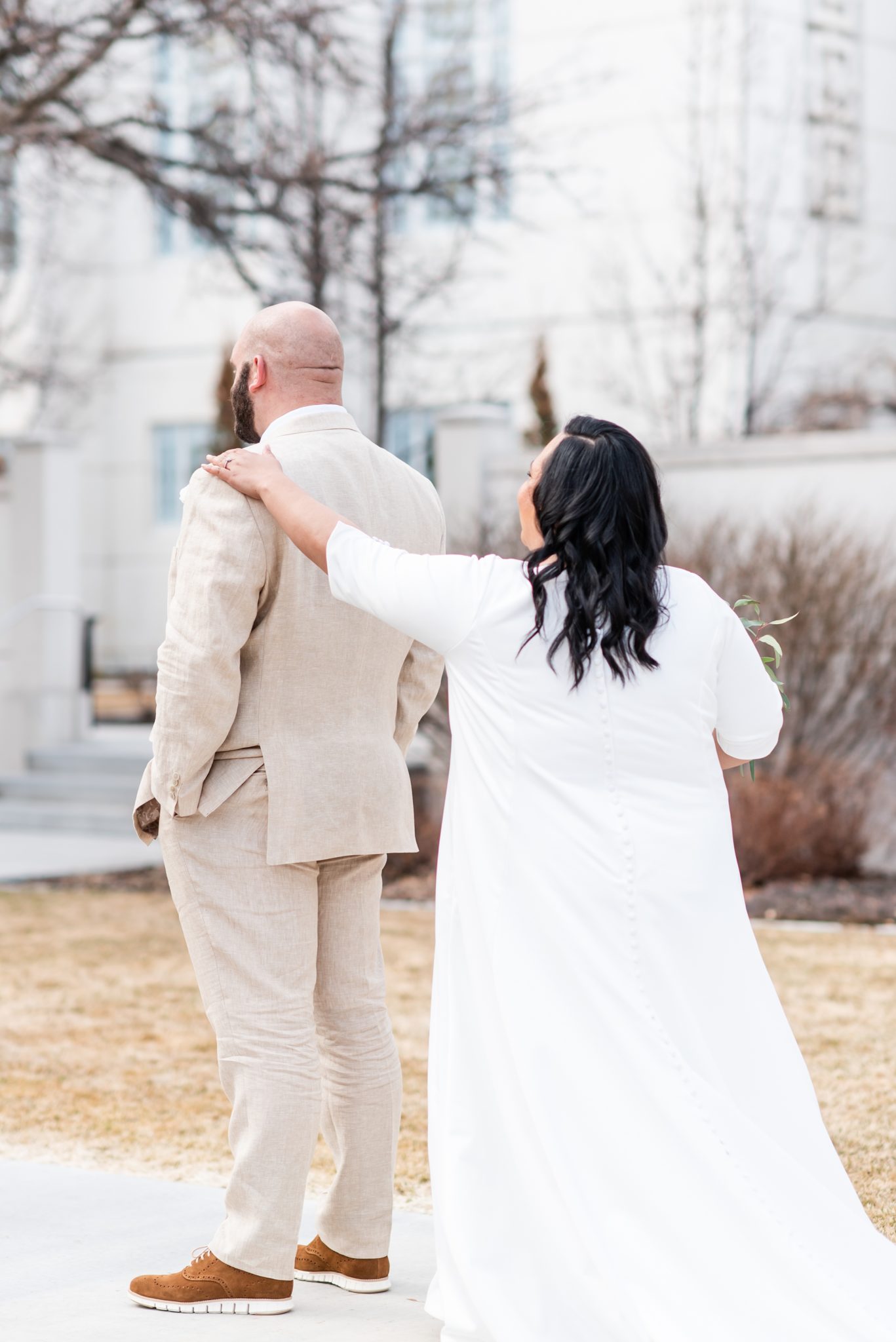 Early Spring Idaho Falls Temple that made lemonade out of lemons