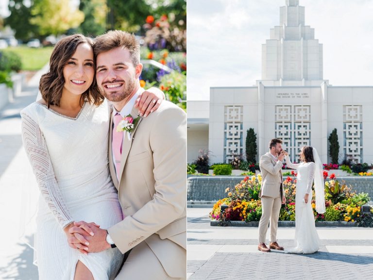 Idaho Falls Temple LDS Wedding | Jace and Rebecca