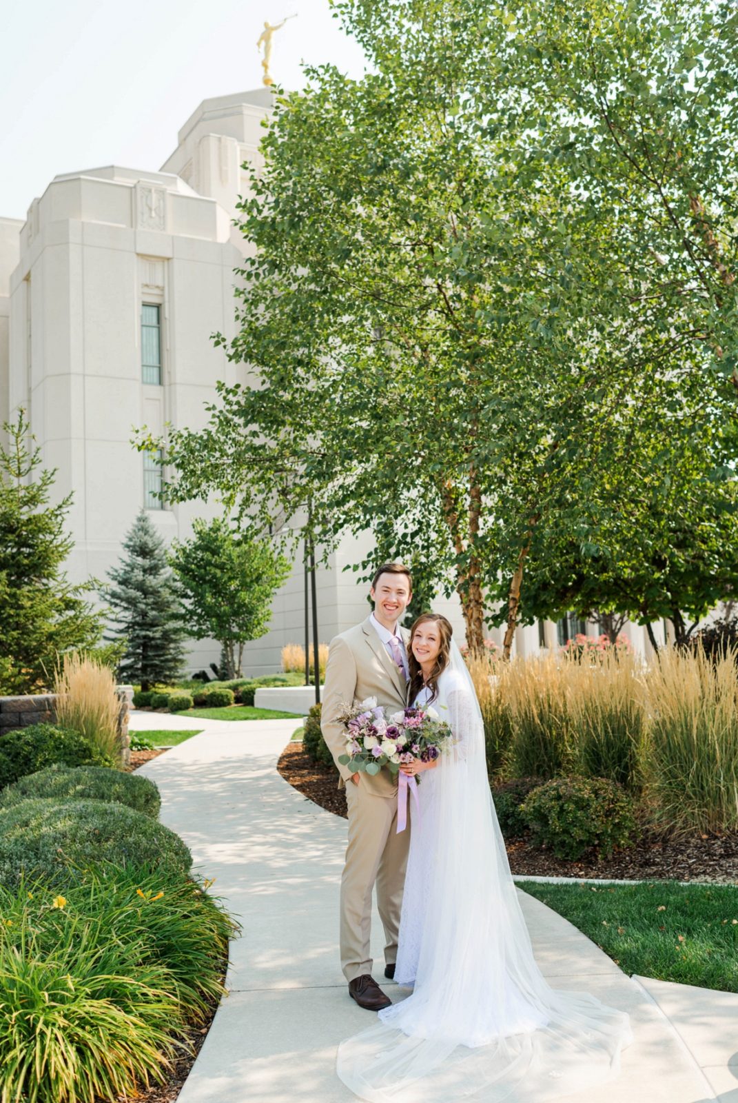 LDS Meridian Temple Wedding | Kyle + Brittin