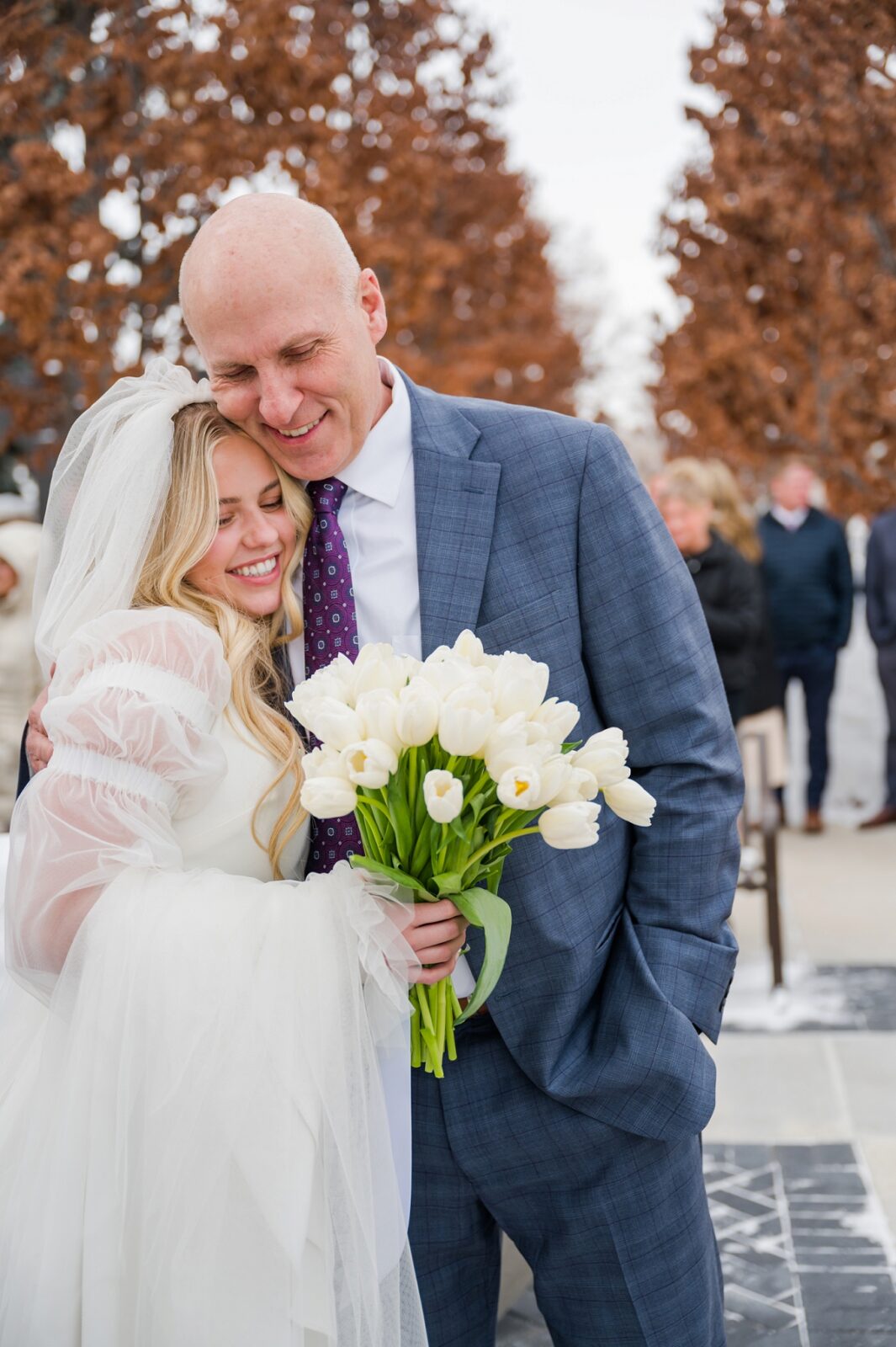 Winter Wedding at Idaho Falls Temple | Indy + Gracie